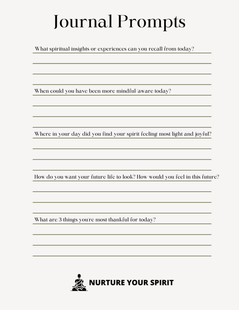 Journaling For Spiritual Growth & Awakening (5 Prompts)