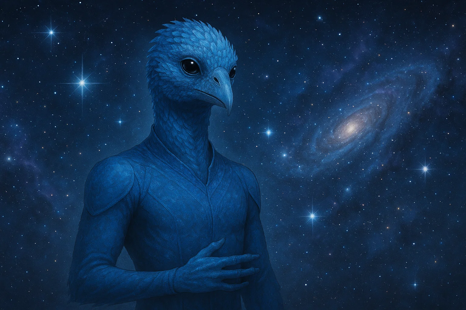 Blue Avian Starseeds: Cosmic Messengers of Peace - NURTURE YOUR SPIRIT